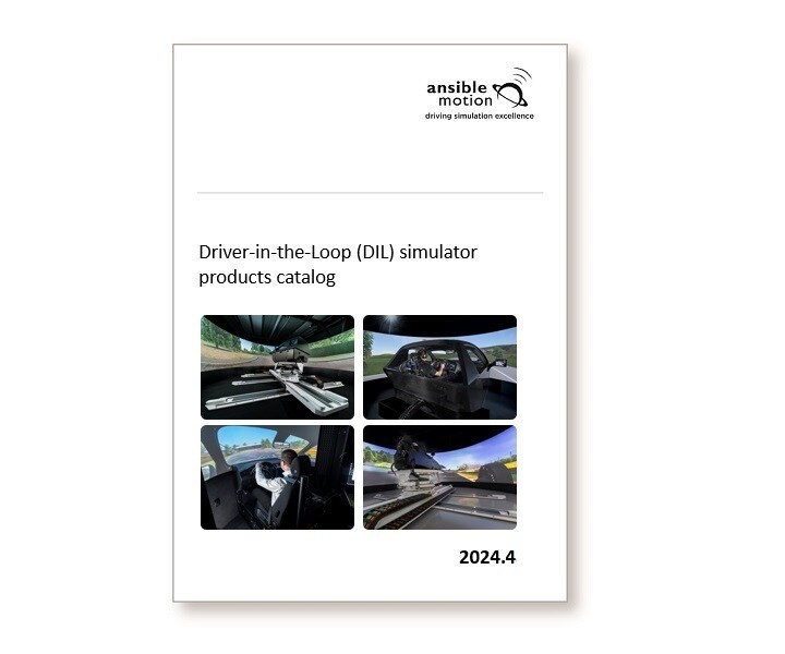 Ansible Motion Driver-in-the-Loop Automotive Simulator catalog
