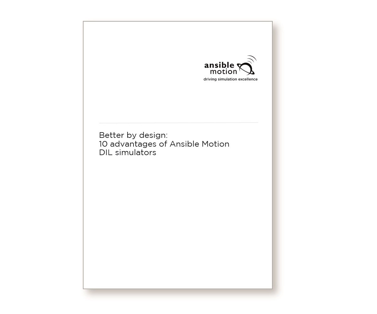 Ten Advantages of Ansible Motion’s Driving Simulator for a Faster & More Efficient Vehicle ...
